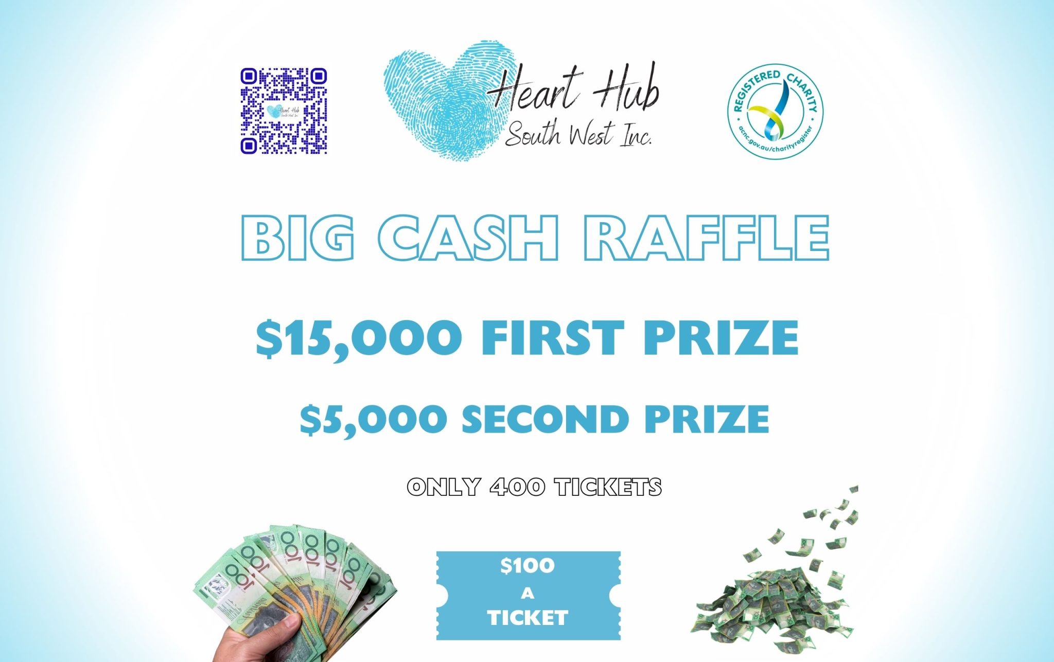 Big Cash Raffle - Heart Hub South West